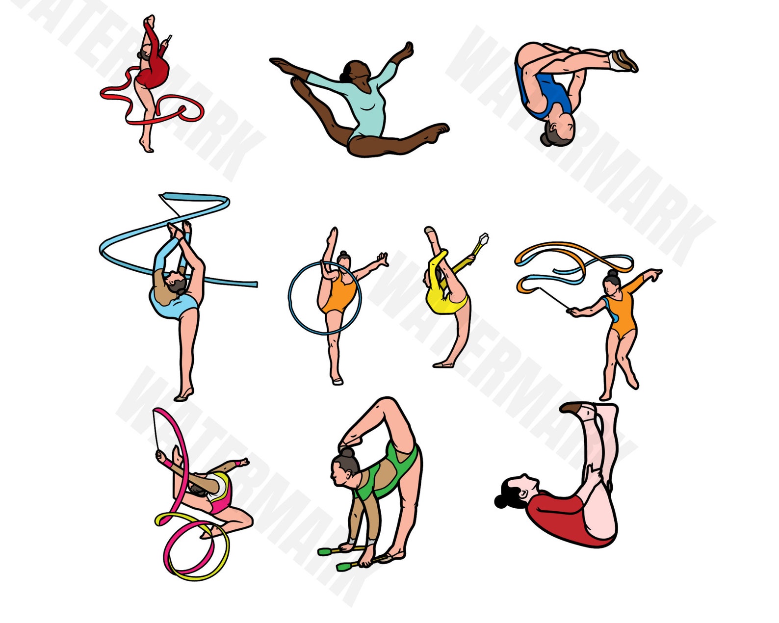 Gymnastics Clipart, Gymnastics Png, Gymnastics Svg, Gymnast Silhouette ...