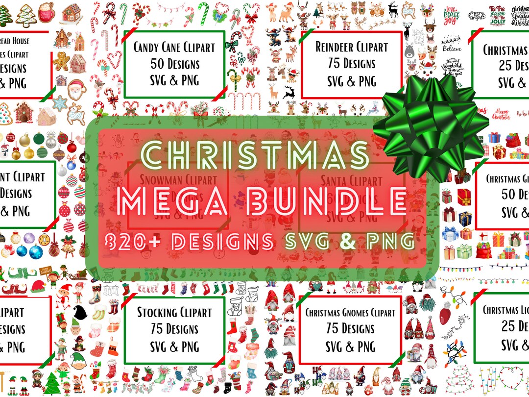 Big Bundle ,christmas Clipart, Elf Clipart, Gingerbread Clipart ...