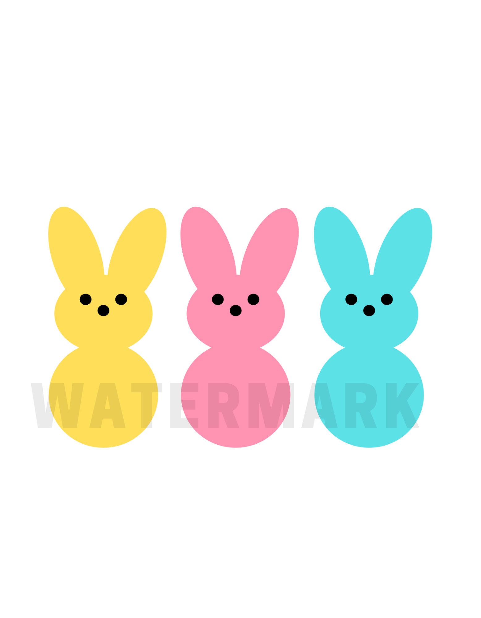 4 in 1 Easter Bunny Peeps Digital Download, Happy Easter Peeps SVG ...