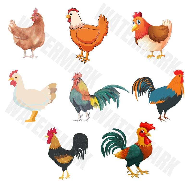 Farm Clipart, Chicken Clipart, Horse Clipart, Cow Clipart, Pig Clipart ...