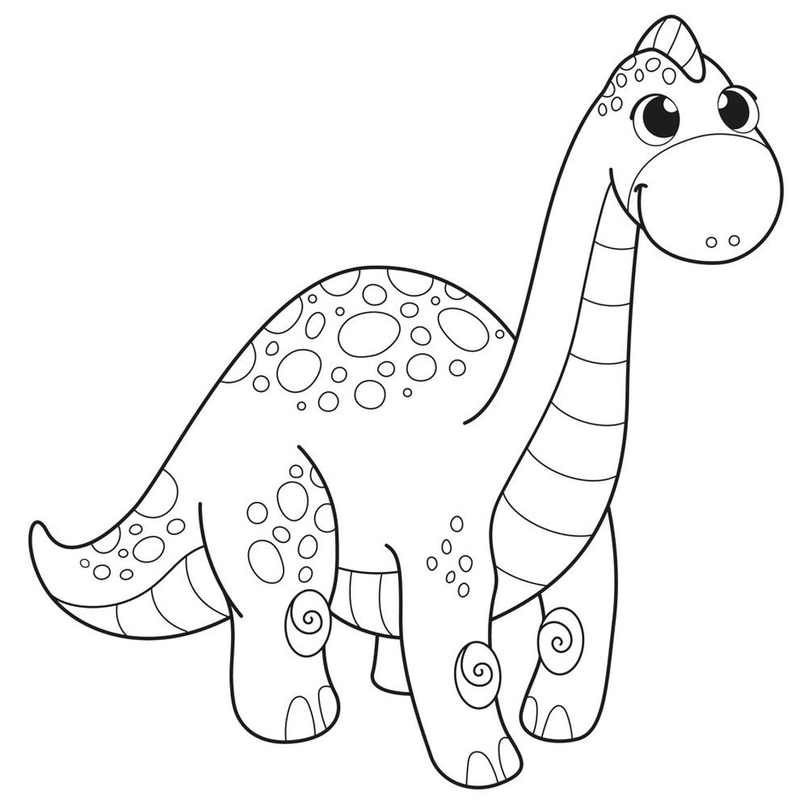 175 Kids Dinosaur Digital Coloring Pages Digital Download - Etsy