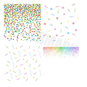 Confetti SVG, Confetti Clipart, Confetti PNG, Glitter Clipart, Glitter ...