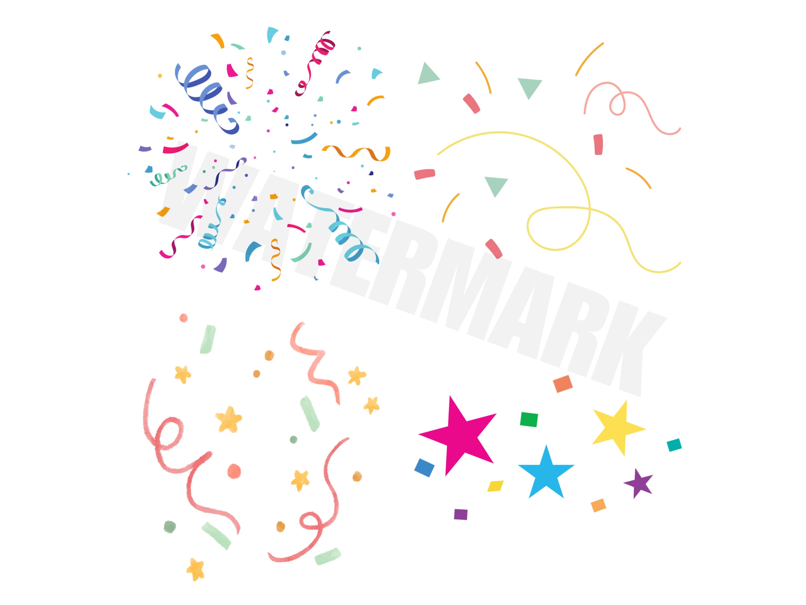 Confetti SVG Confetti Clipart Confetti PNG Glitter Clipart - Etsy