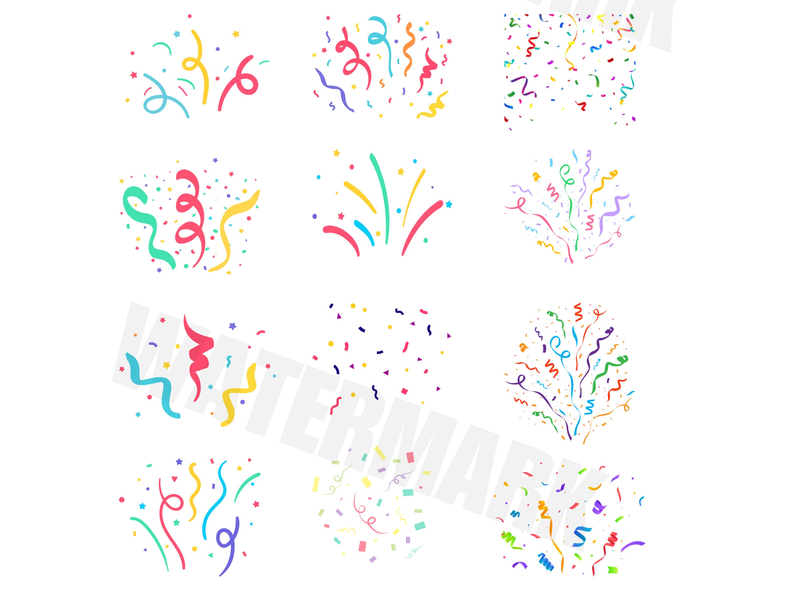 Confetti SVG, Confetti Clipart, Confetti PNG, Glitter Clipart, Glitter ...