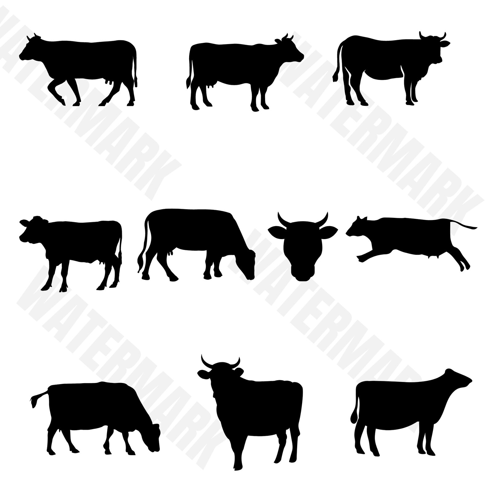 Farm Clipart Chicken Clipart Horse Clipart Cow Clipart Pig - Etsy