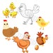 Chicken Clipart, Chicken Png, Chicken Svg, Watercolor Chicken, Cute ...