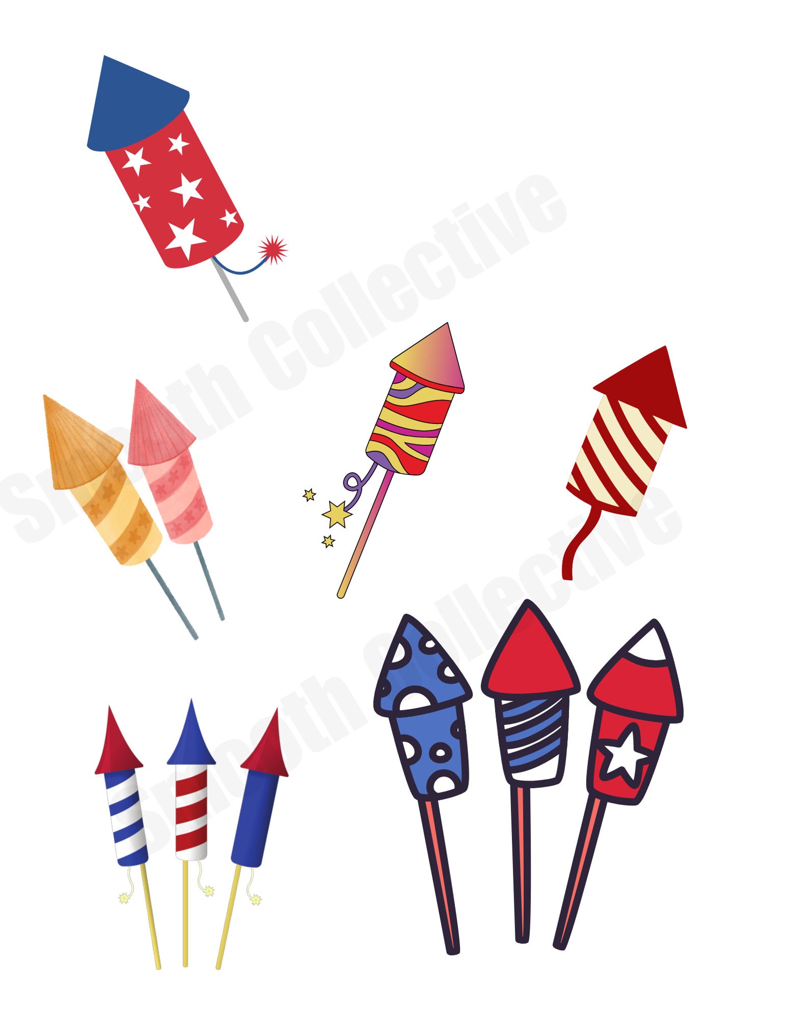 Ultimate Patriotic Fourth of July SVG Mega Bundle: USA, Fireworks ...