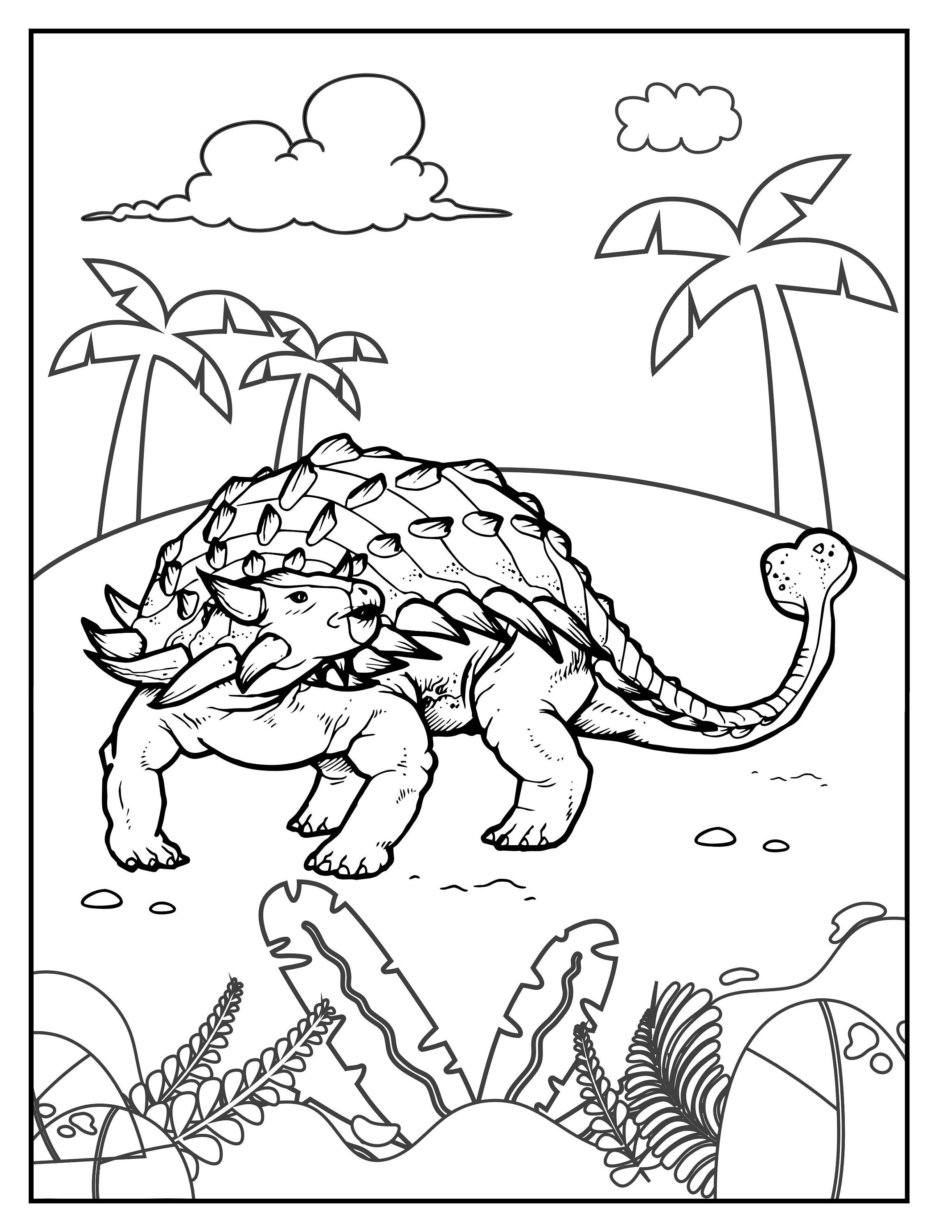175 Kids Dinosaur Digital Coloring Pages Digital Download - Etsy