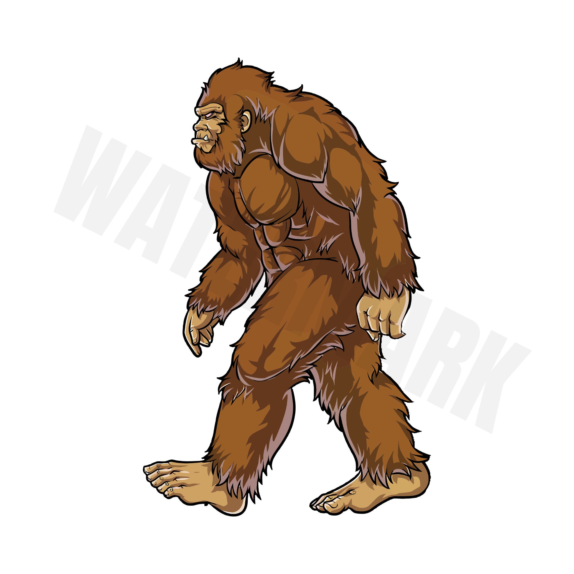 Bigfoot SVG, Bigfoot imprimible, Sasquatch SVG, bigfoot png, silueta de ...