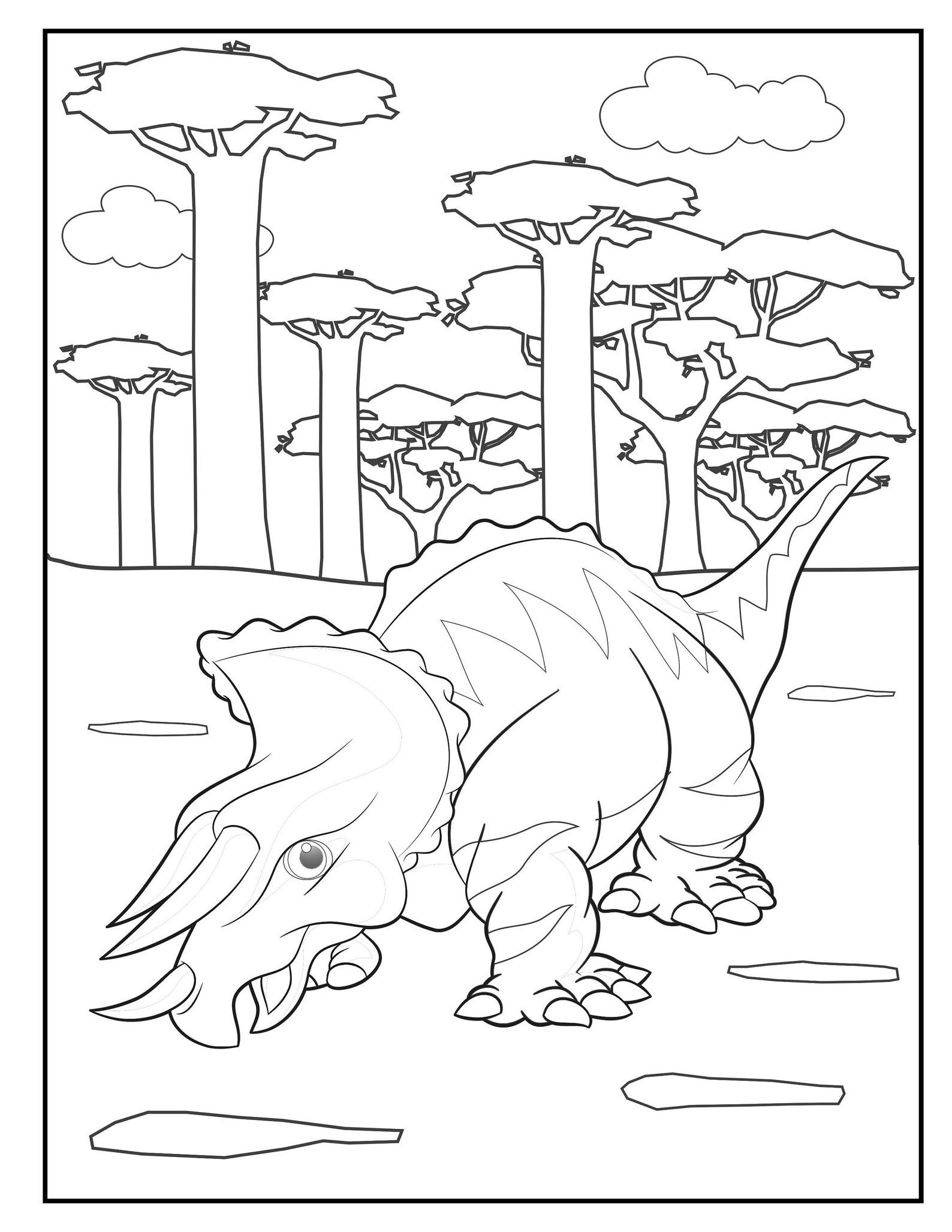 175+ Kids Dinosaur Digital Coloring Pages - Digital Download - Etsy