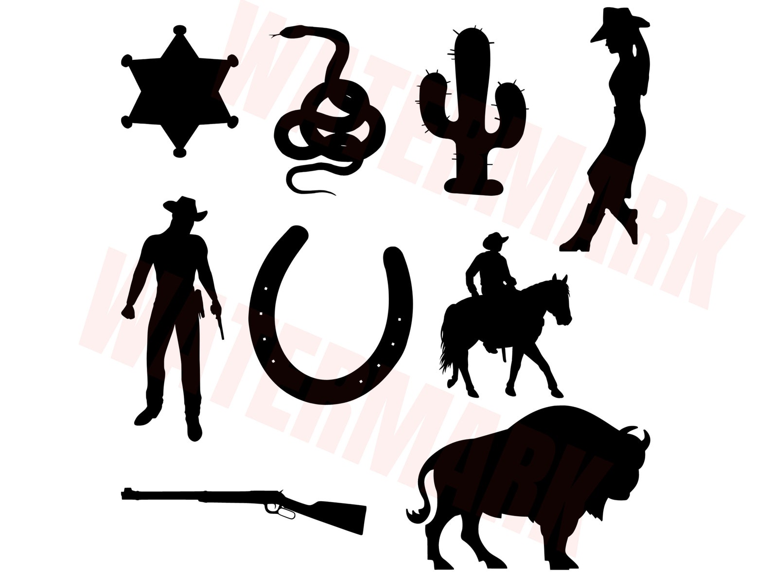 Cowboy Silhouette, COWBOY SVG Bundle, Sheriff Badge Svg, Cowgirl ...