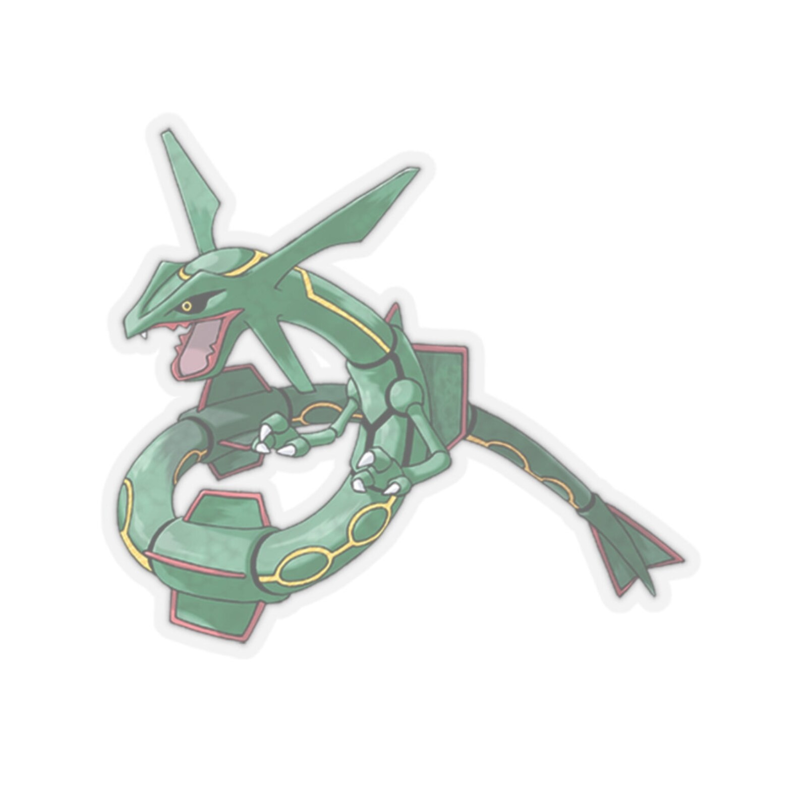 Rayquaza Sticker Rayquaza Kiss-cut Stickers - Etsy