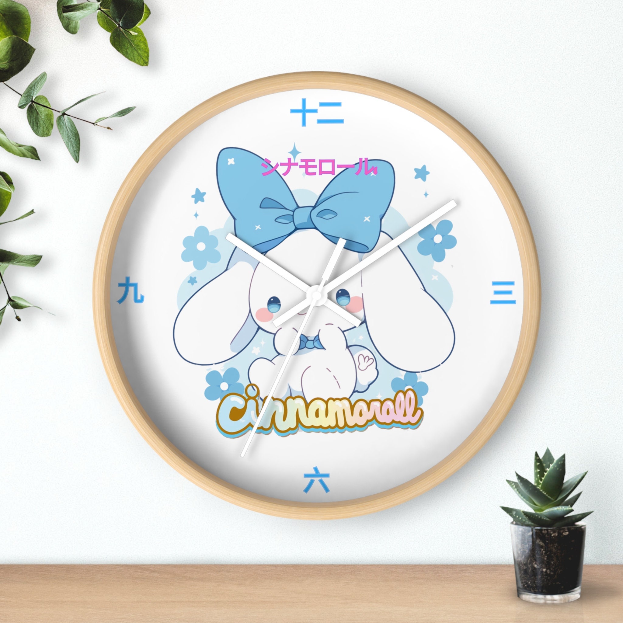 Cinnamoroll Clock Cinnamoroll-inspired Wall Clock - Etsy