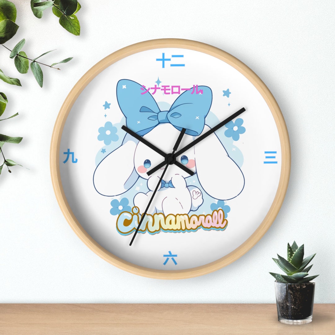 Cinnamoroll Clock Cinnamoroll-inspired Wall Clock - Etsy