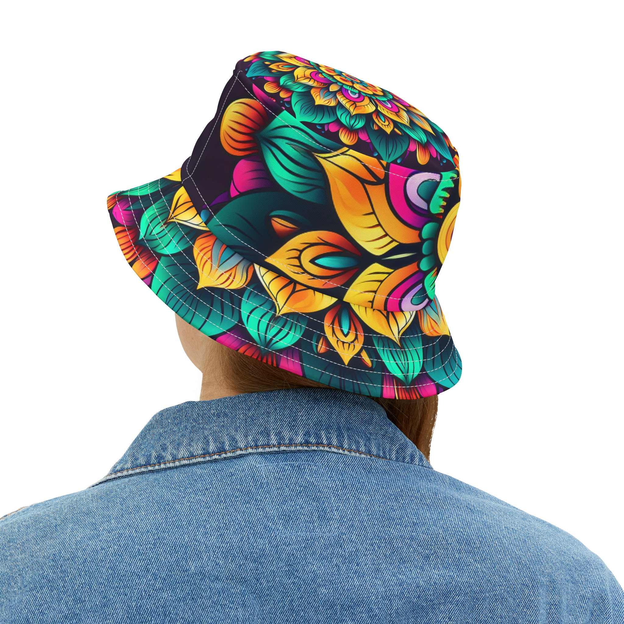 Psychedelic Trippy Bucket Hat Psychedelic Bucket Hat AOP - Etsy