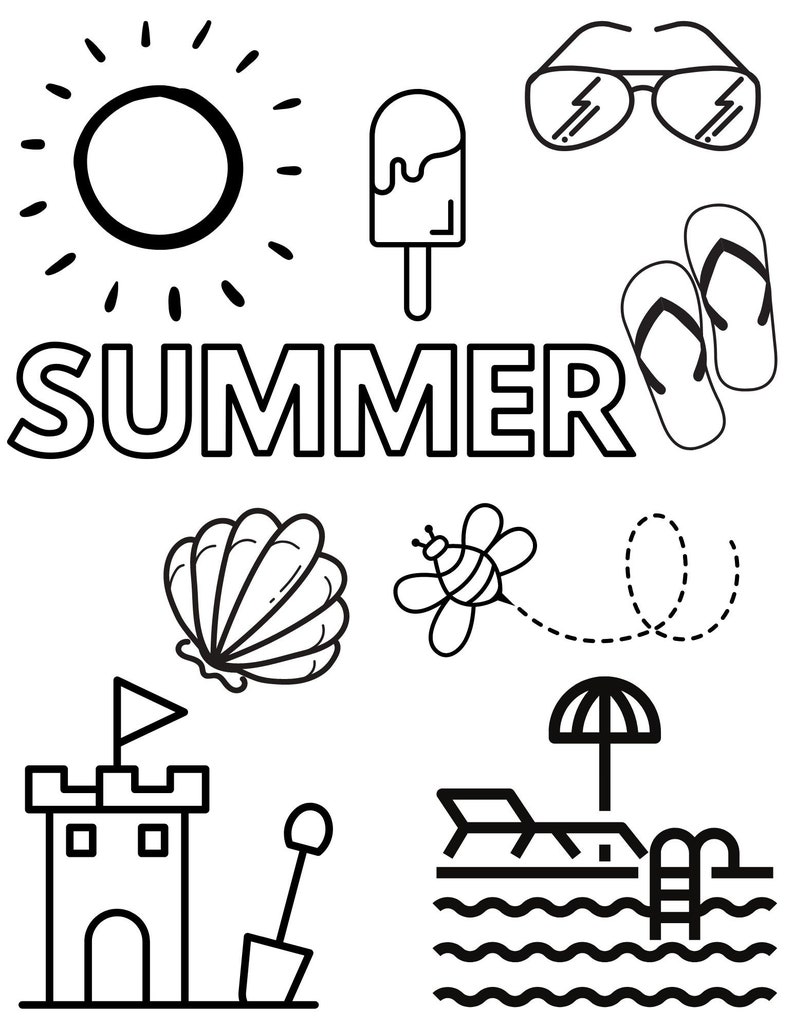 Printable Seasons Coloring Pages Instant Download - Etsy
