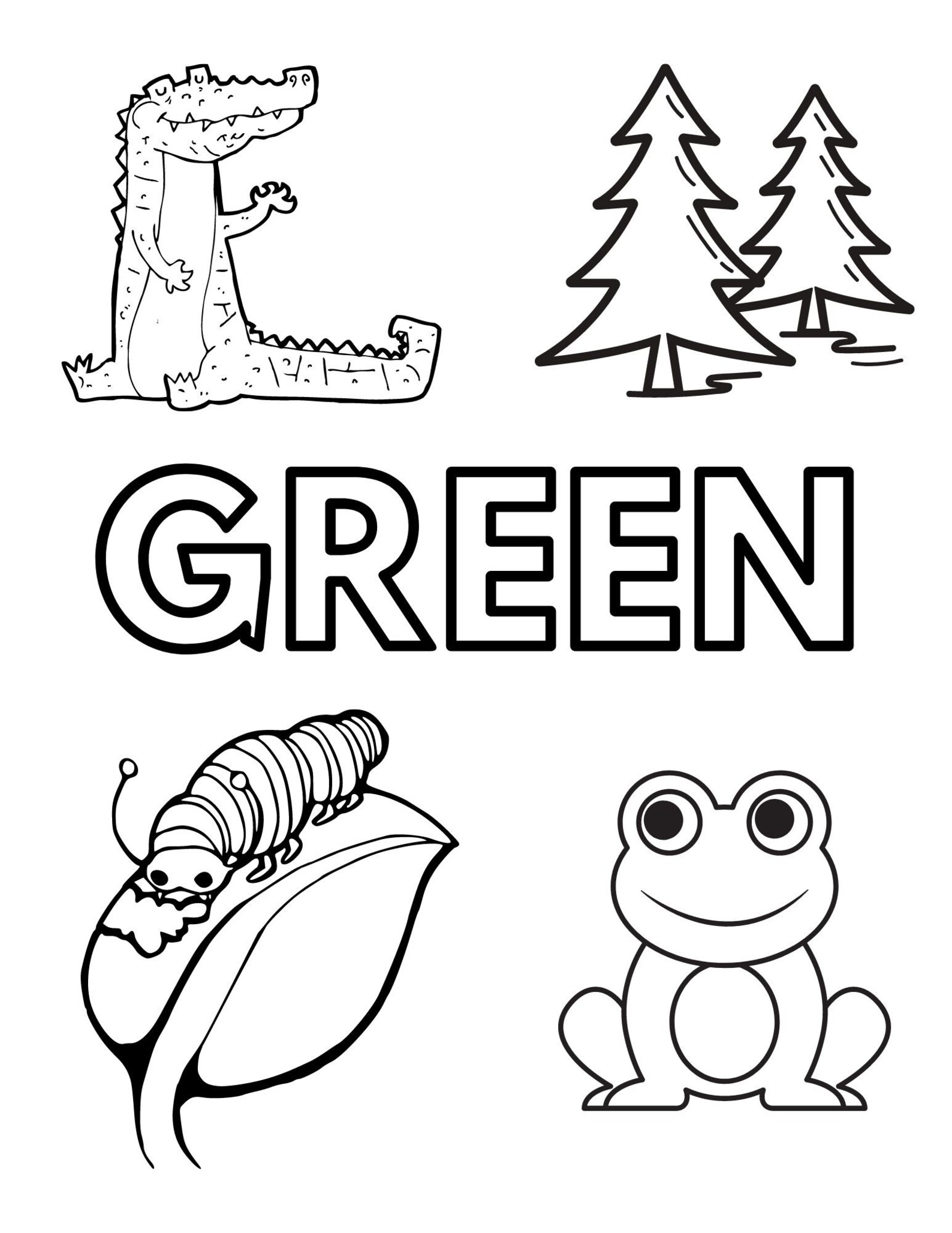 Instant Download Learn the Colors PRINTABLE Coloring Pages - Etsy