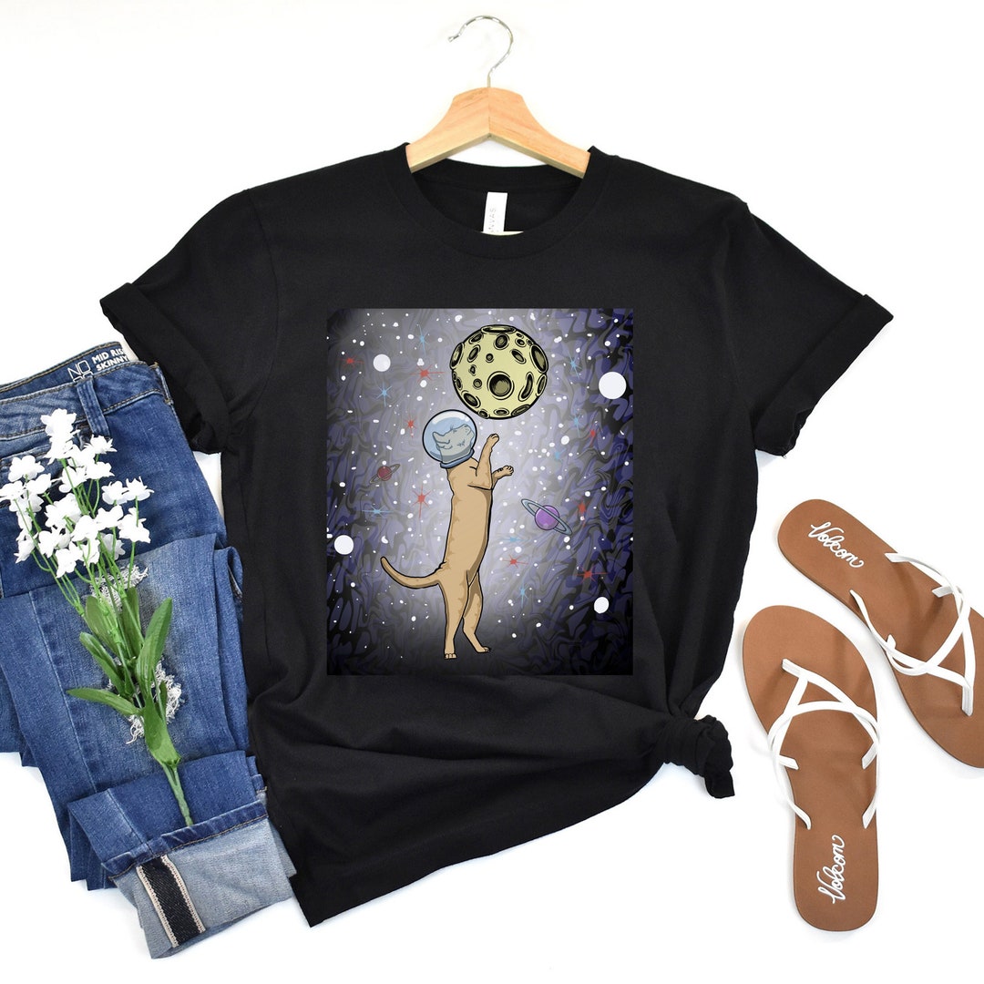 Space Kitty T Shirt, Space Cat, Space Gift, Science Tee, Cat Astronaut ...