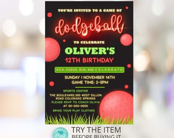 Dodgeball Birthday Party - Etsy