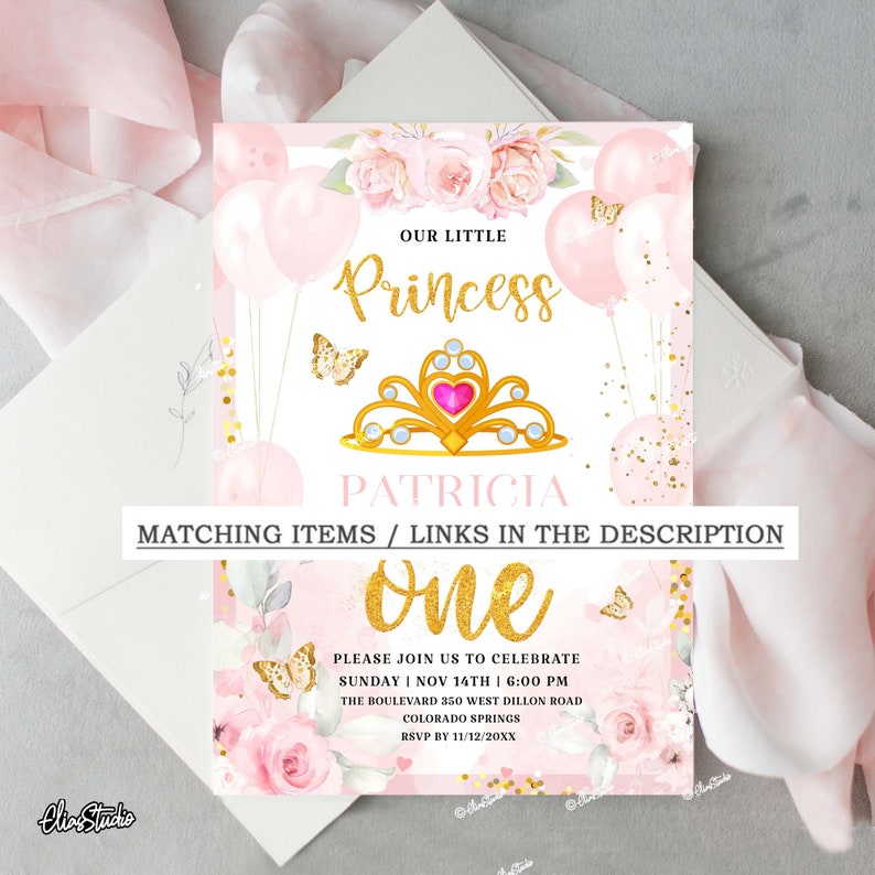 Our Little Princess Birthday Thank You Stickers Princess 1st - Etsy