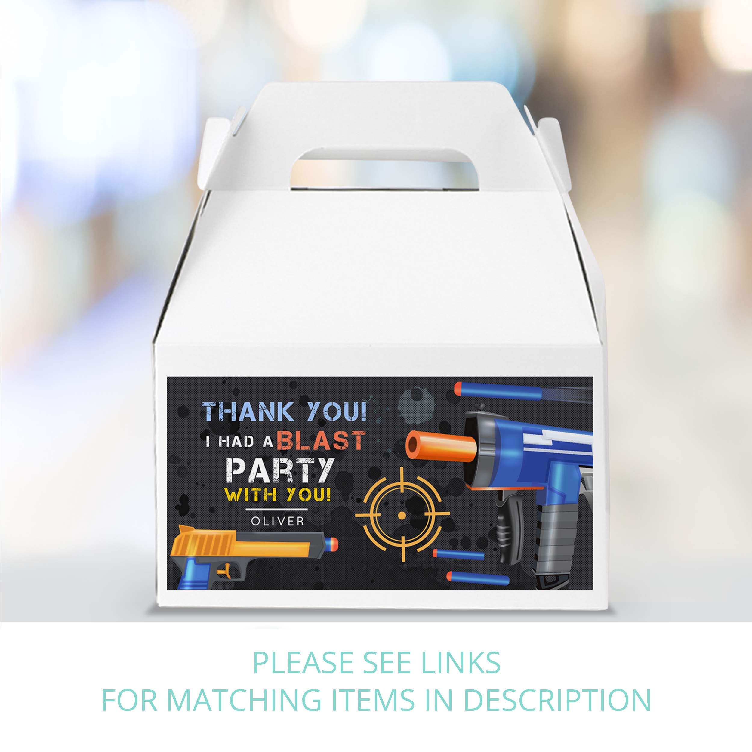 Dart Gun Invitation Template for ANY AGE Dart Gun Birthday - Etsy