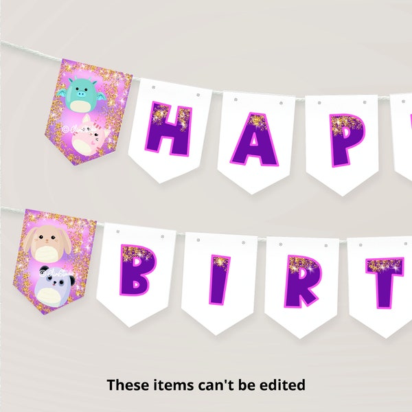 Happy Birthday Squishmallow - Etsy