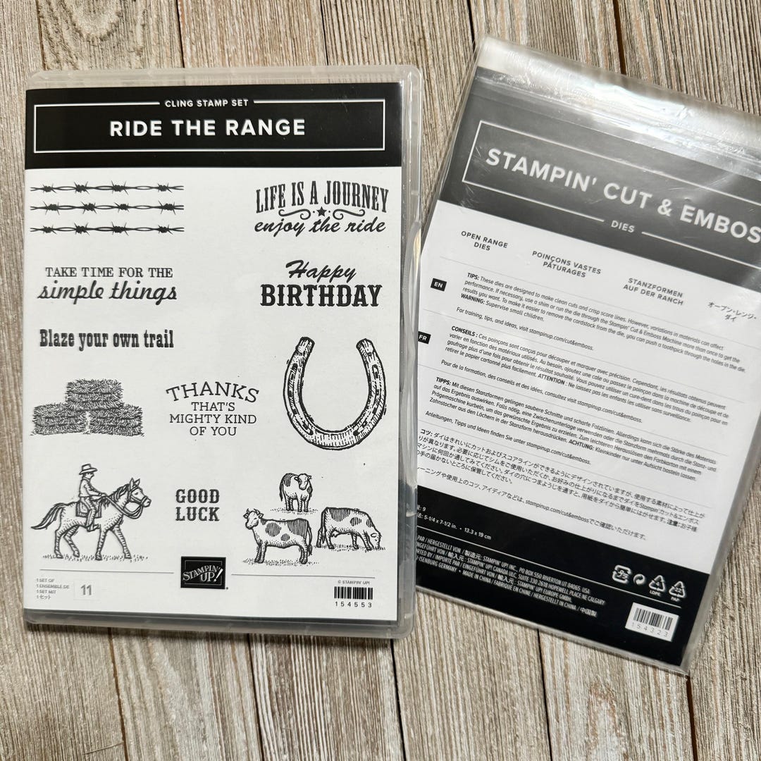 Ride the Range Stamp Set + Open Range Dies = Awesome Stampin' Up ...