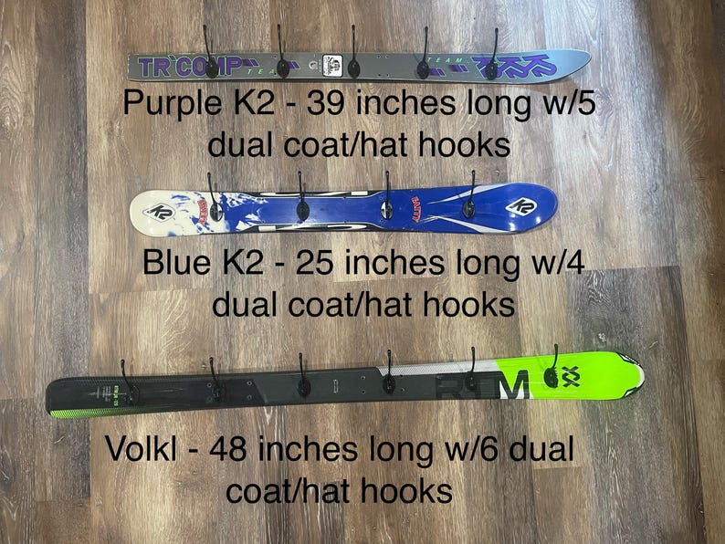 Horizontal Ski Coat Rack - Etsy