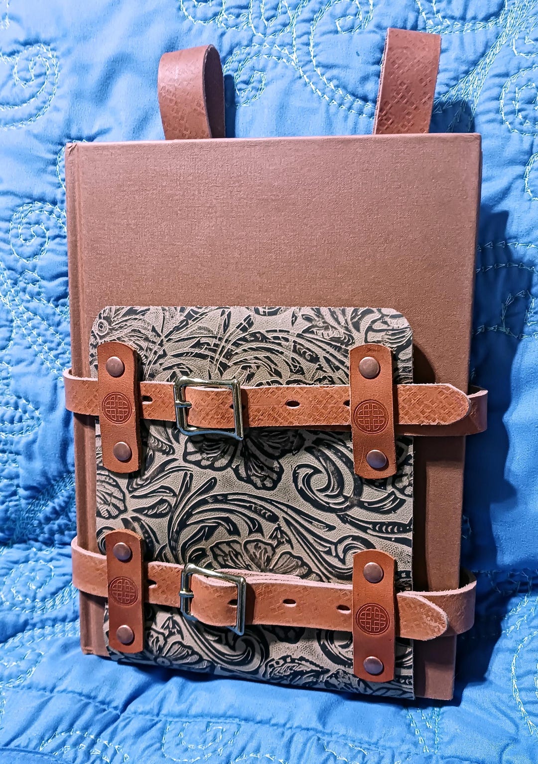 Handmade Leather Ren Faire Cosplay Book Holster With Belt Loops - Etsy