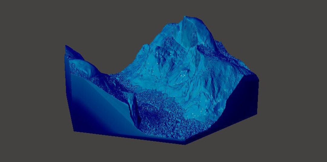 Yosemite Half Dome STL File for 3-D Printing or CNC - National Park ...