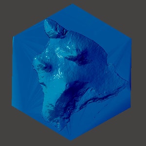 Hawaii Volcanoes STL File for 3-D Printing or CNC - Big Island ...