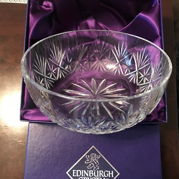 Vintage Crystal Bowl - Etsy UK