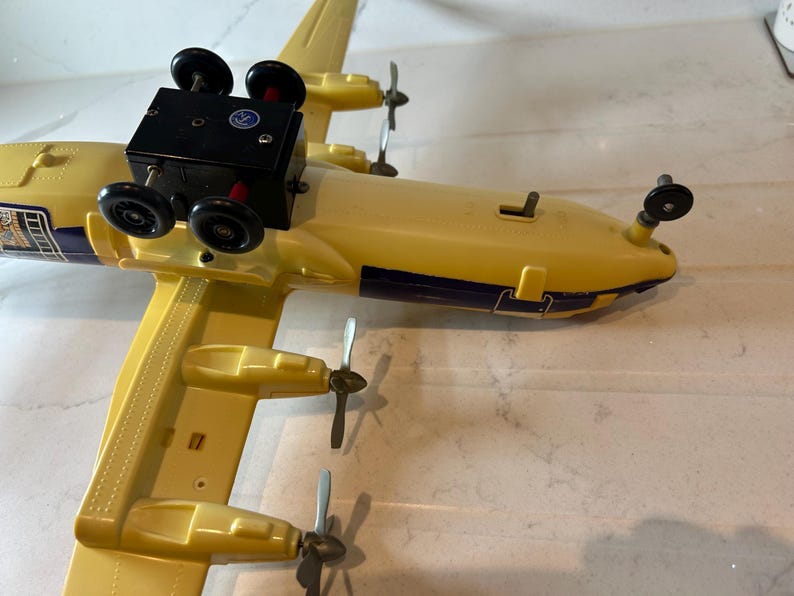 Vintage Rare German 1960s Lufthansa Cargo Plane With Propellers Fully ...
