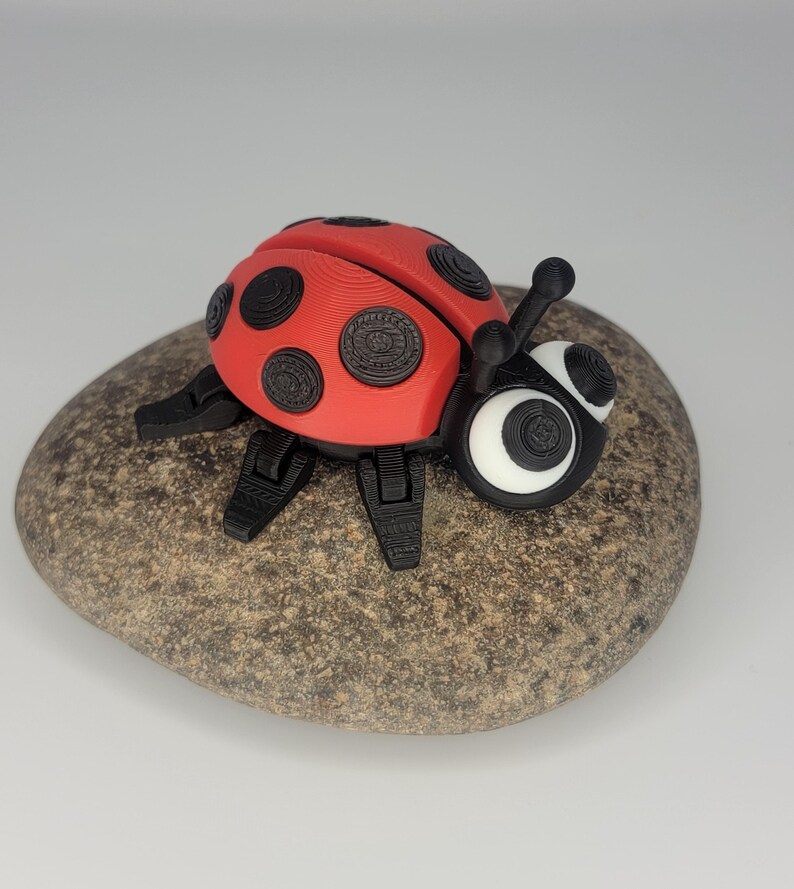 3D Printed Articulated Ladybug Fidget Toy - Etsy
