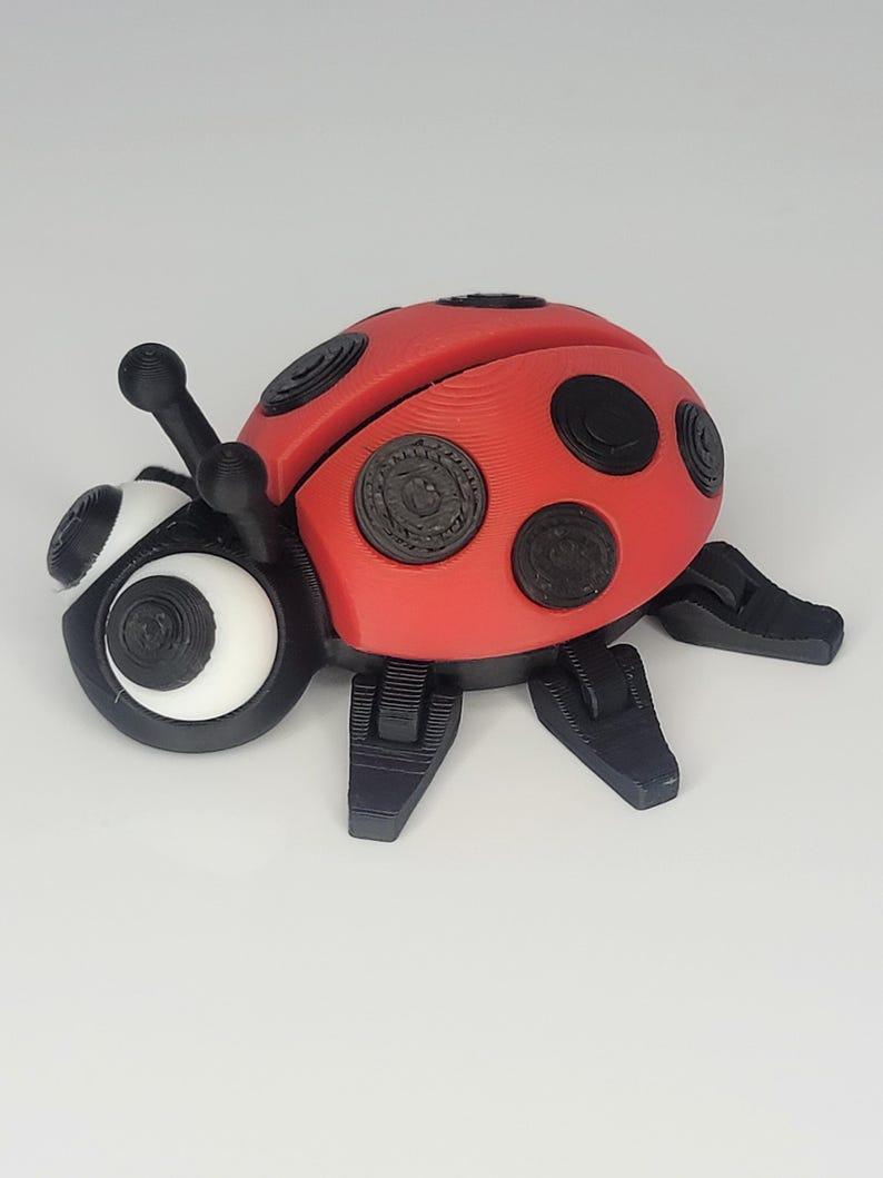 3D Printed Articulated Ladybug Fidget Toy - Etsy