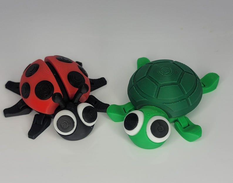 3D Printed Articulated Ladybug Fidget Toy - Etsy