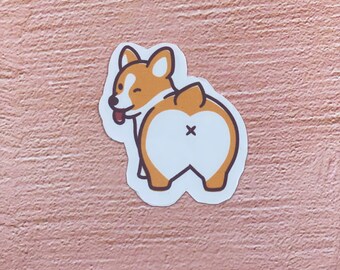 Corgi Butt Sticker - Etsy
