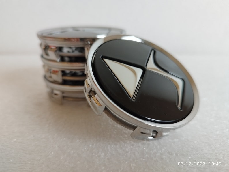 4x DS3 DS4 DS5 DS7 60mm Wheel Center Caps Citroën DS Wheel Cap ...