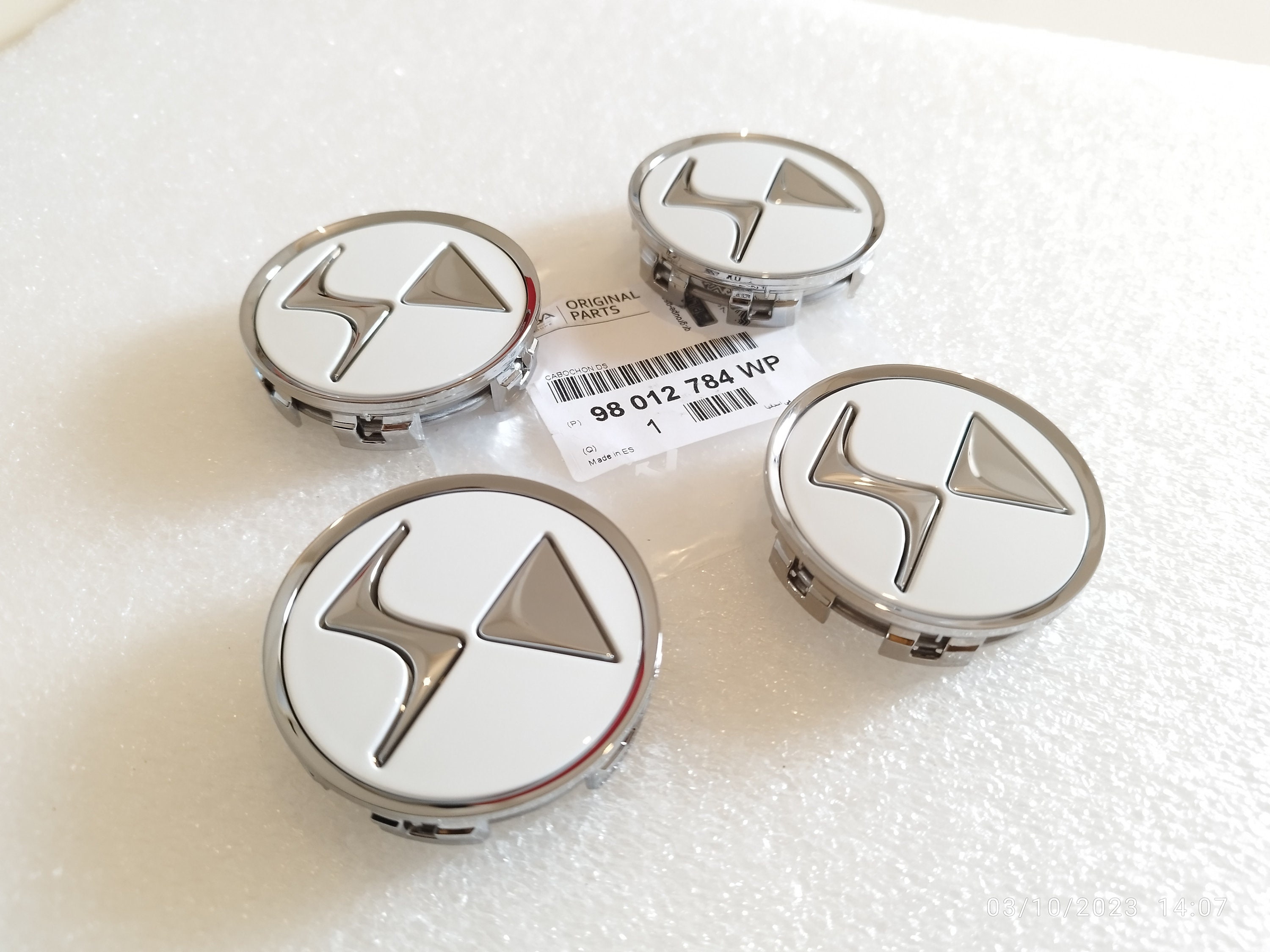 4x DS3 DS4 DS5 DS7 60mm Wheel Center Caps Citroën DS Wheel Cap ...