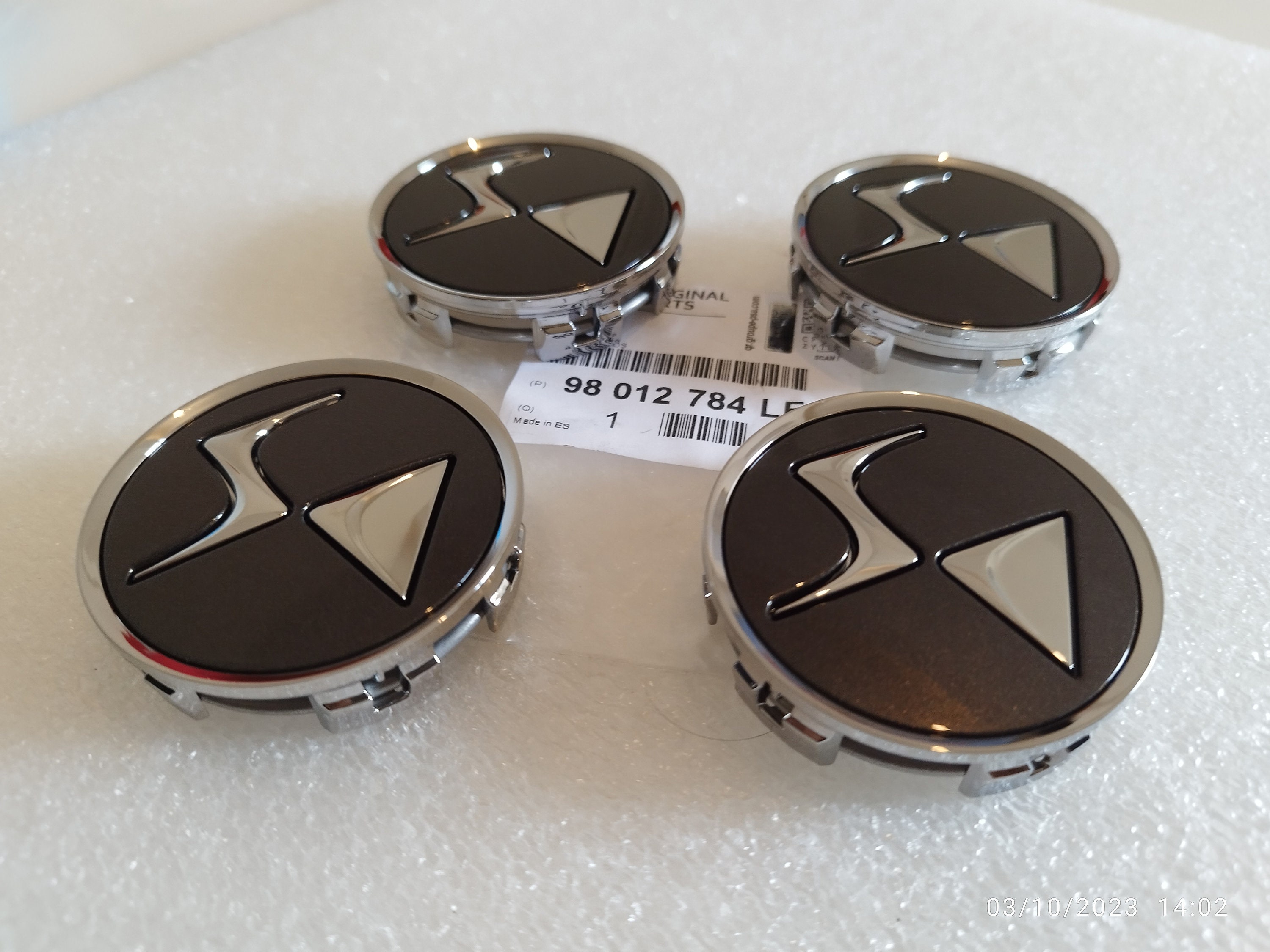 4x DS3 DS4 DS5 DS7 60mm Wheel Center Caps Citroën DS Wheel Cap ...