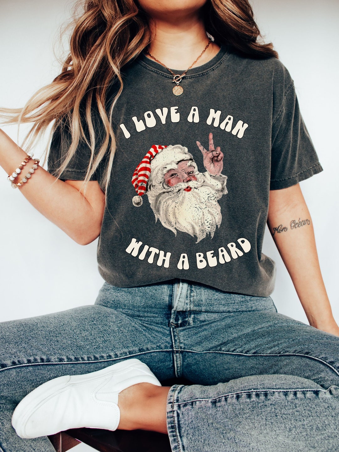 Comfort Colors® Funny Santa Shirt, Funny Santa Shirt, I Like a Man With ...