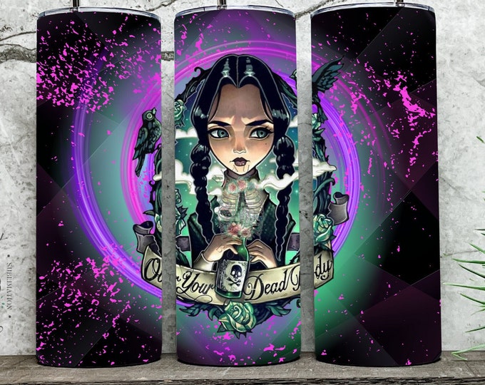 Addams Sublimation Tumbler Wrap | Digital | Download | PNG - Etsy