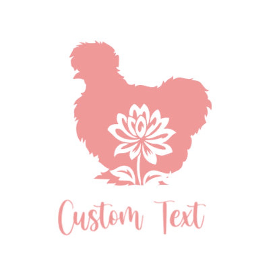 Custom Name Silkie Decal | Sticker | Permanent Car Cup Accessories - Etsy