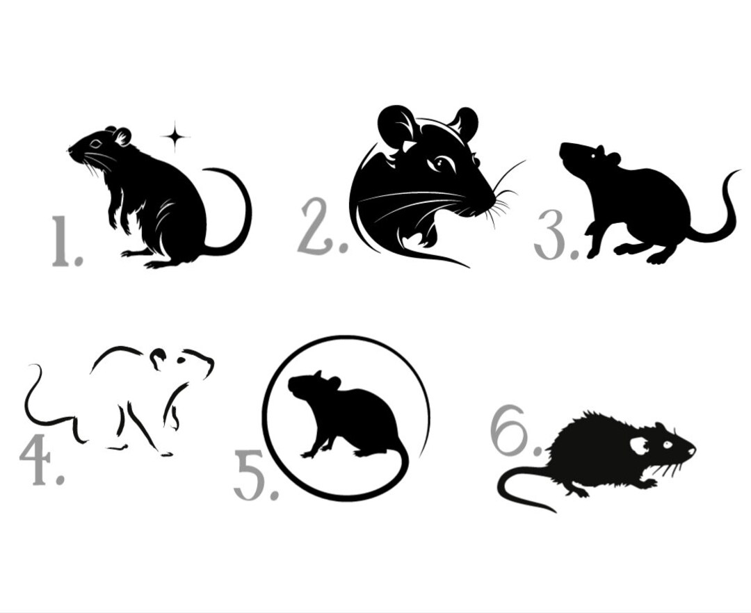 Rattie Sparkle Rat Car Decals | Permanent Stickers - Etsy