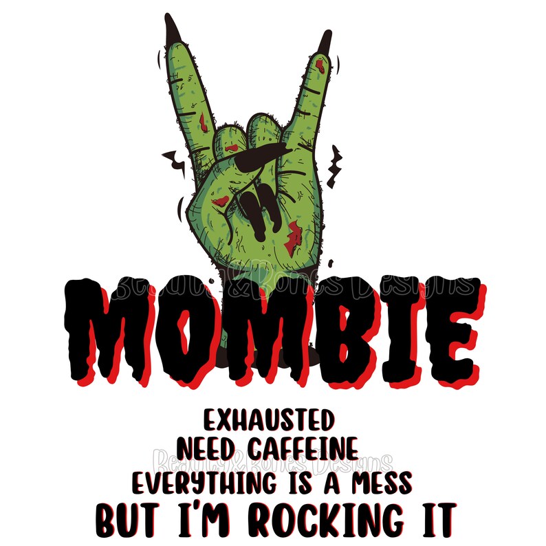 Sublimation Design Mombie Zombie Mom Halloween PNG - Etsy