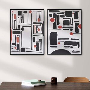 Printable Set of Abstract Lines and Dots | Printable Minimal Wall Art ...