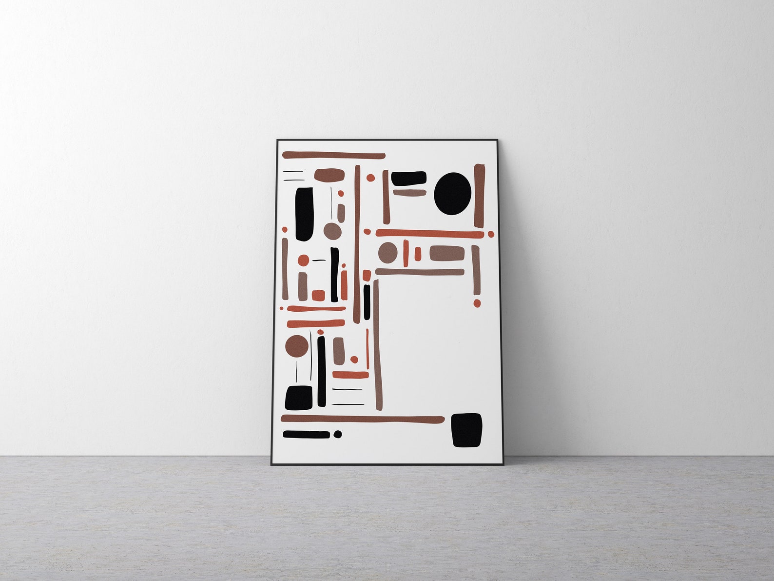 Abstract Lines and Dots Print Printable Minimal Wall Art - Etsy