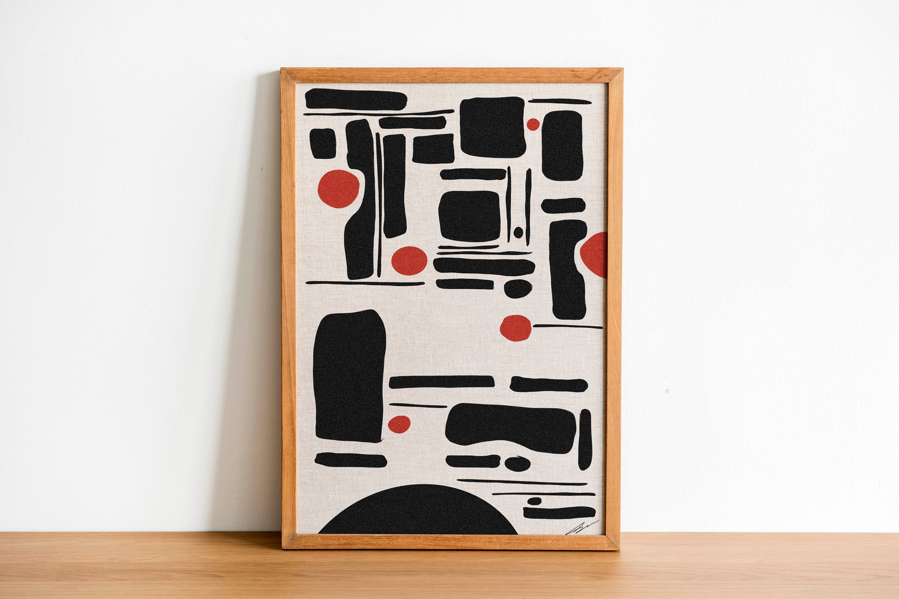 Printable Set of Abstract Lines and Dots Printable Minimal Wall Art ...