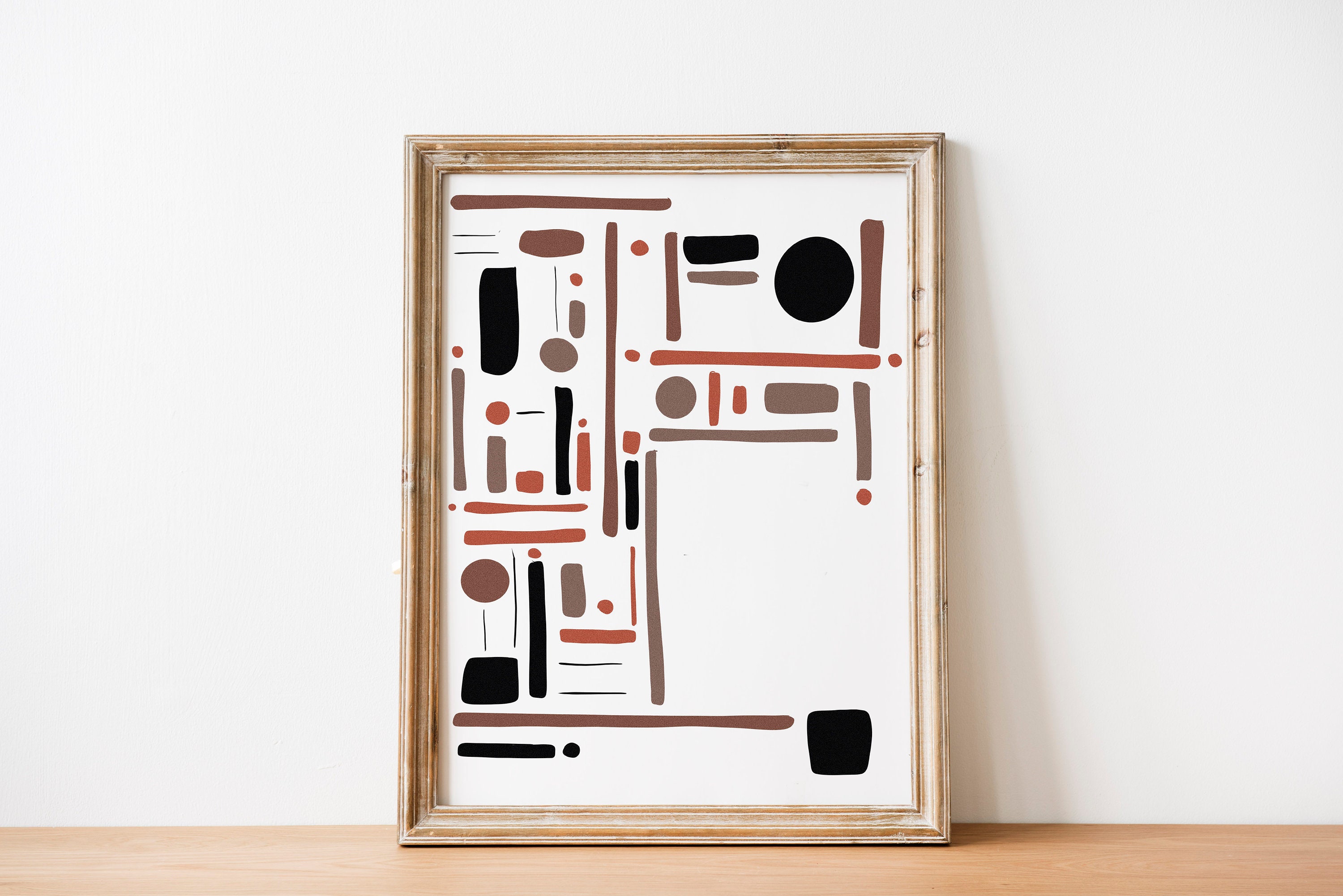 Abstract Lines and Dots Print Printable Minimal Wall Art - Etsy