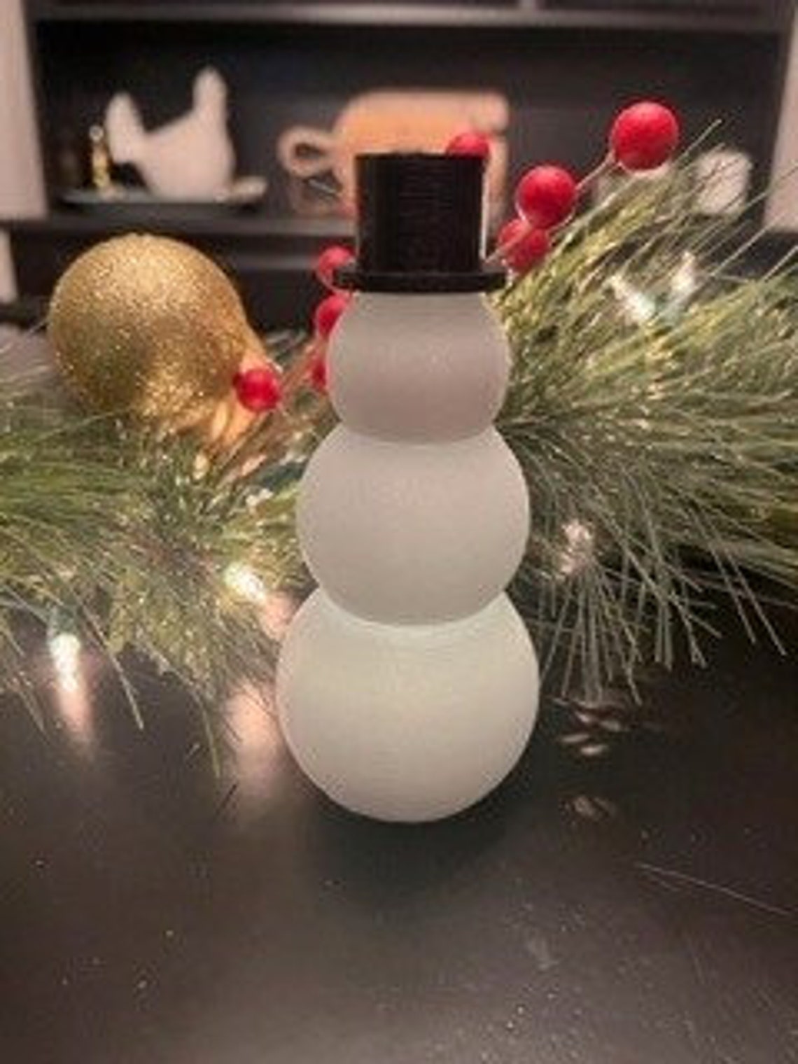 Snowman Tea Light 3D Printed - Etsy